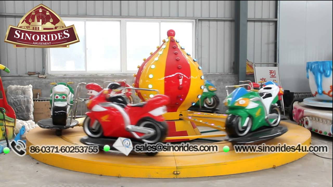 Motor Race Amusement Park Rides - YouTube