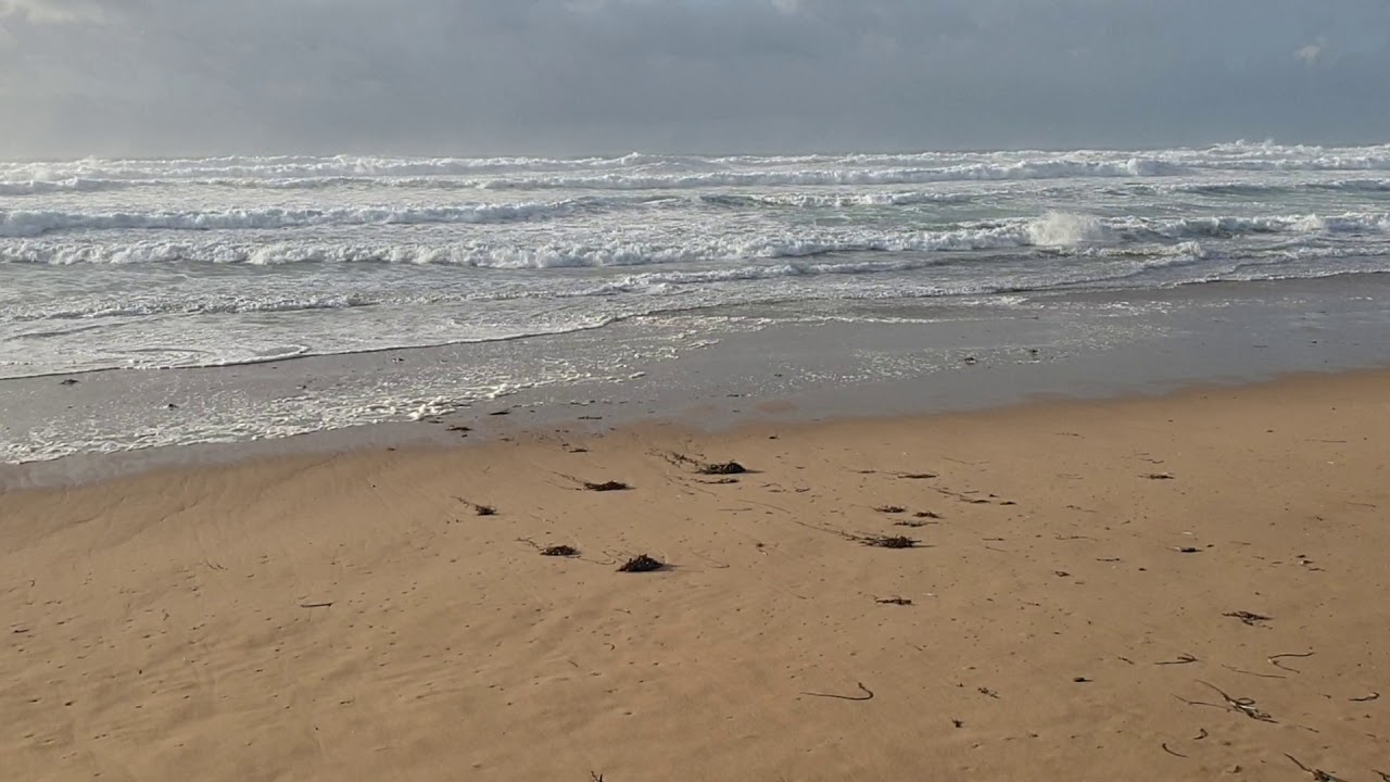 Perranporth Beach - High Tide at Penhale Sands - YouTube