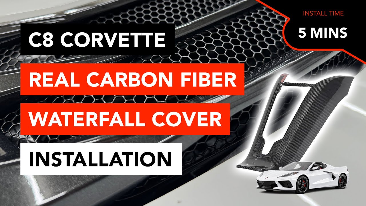 How to Install a REAL Carbon Fiber Waterfall Cover + Review - C8 ...