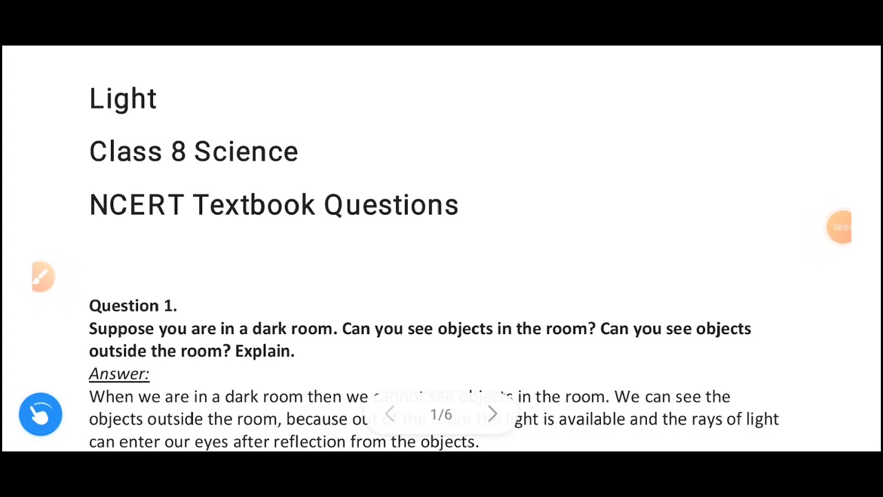 class 8 chapter light Ncert solution - YouTube
