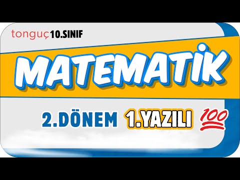10.Sınıf Matematik 2.Dönem 1.Yazılıya Hazırlık 📑 #2025
