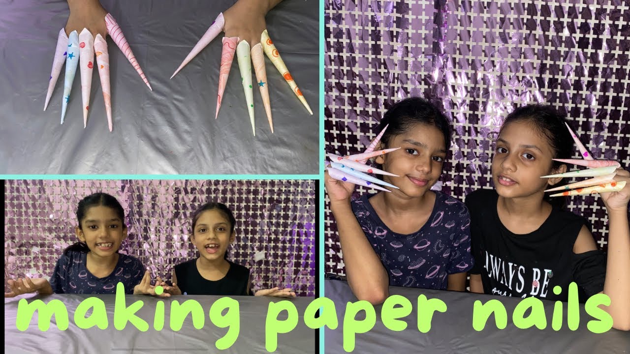 Making paper nail @Creative Kids - YouTube