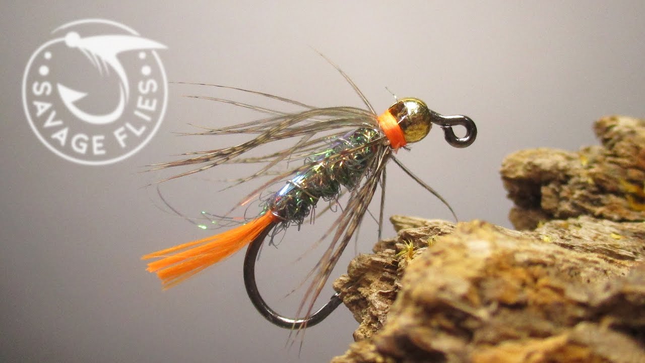 Tying the Blowtorch (Euro nymph fly pattern) - YouTube