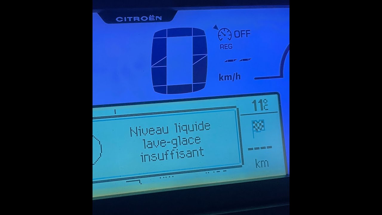 Citroen C4 Picasso Niveau Liquide Lave Glace Insuffisant Remplacement