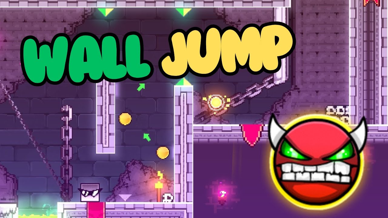 "Wall jump" by FuegoPro [Two coins] (Platformer Demon) | Geometry Dash ...