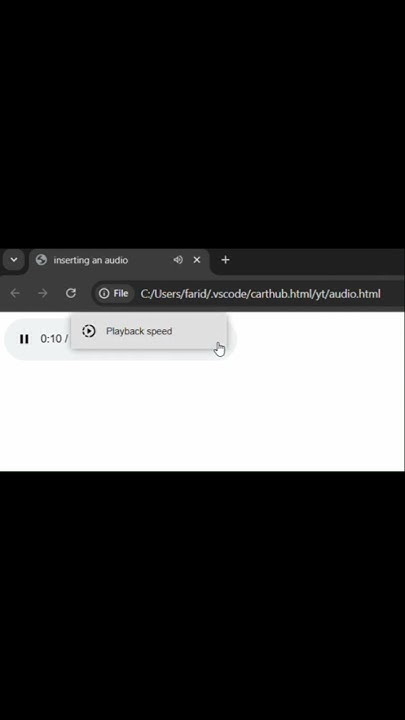 How to insert an audio in a webpage using html. #shorts #html #coding - YouTube
