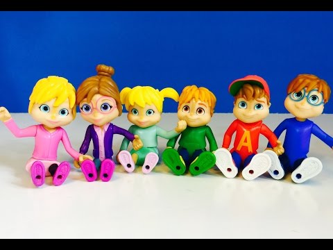 Alvin  and the CHIPMUNKS and CHIPETTES Toy Figure Unboxing Opening!