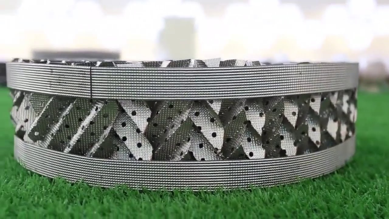 Xintao Metal Perforated Plate Corrugated Packing Berl Saddles - YouTube