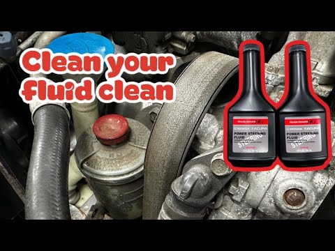 How to: Power steering fluid service - YouTube