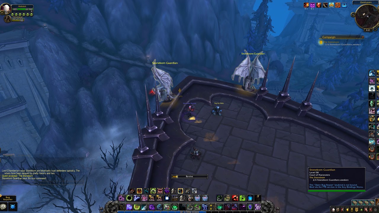 The Stoneborn, WoW Shadowlands Quest - YouTube