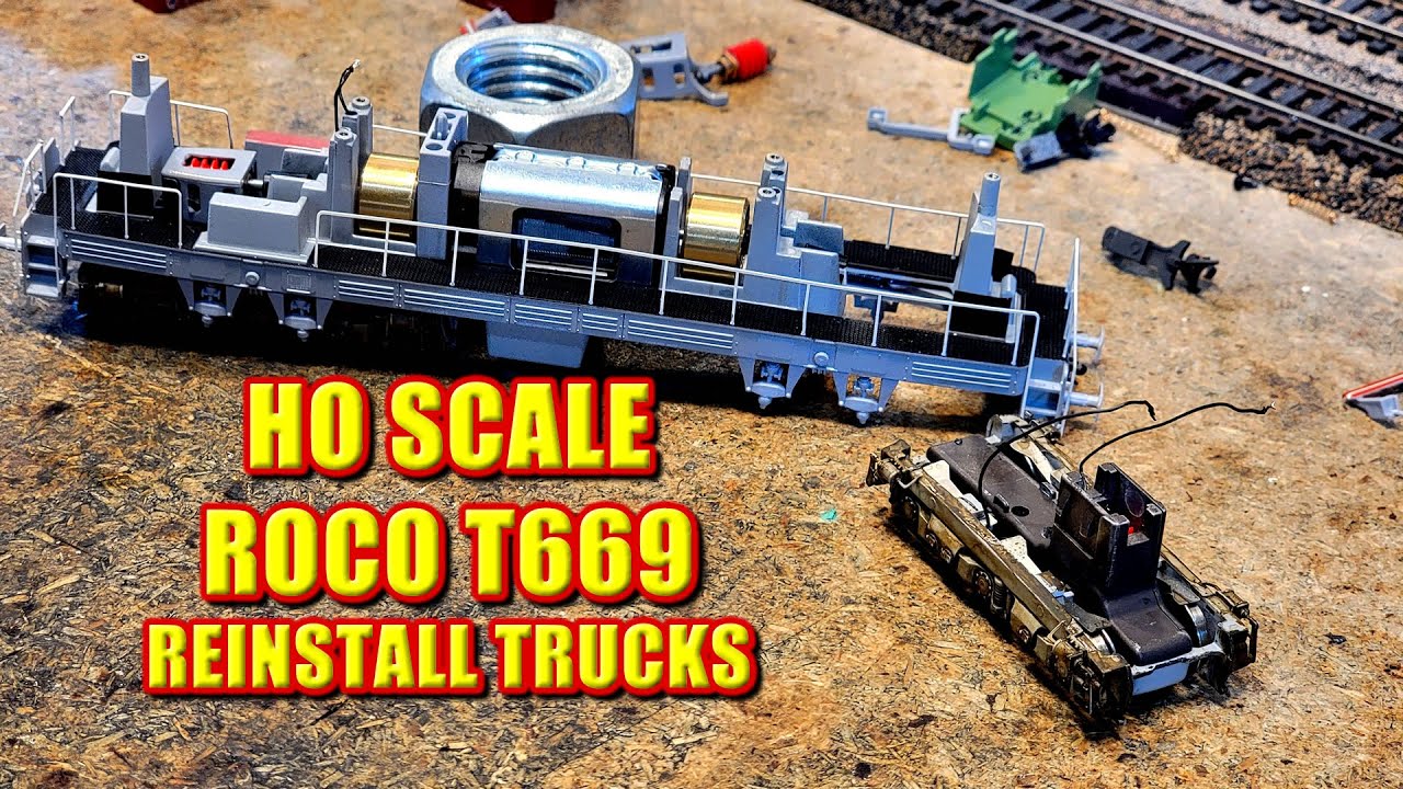 HO Scale Roco T669 REINSTALL TRUCKS - YouTube