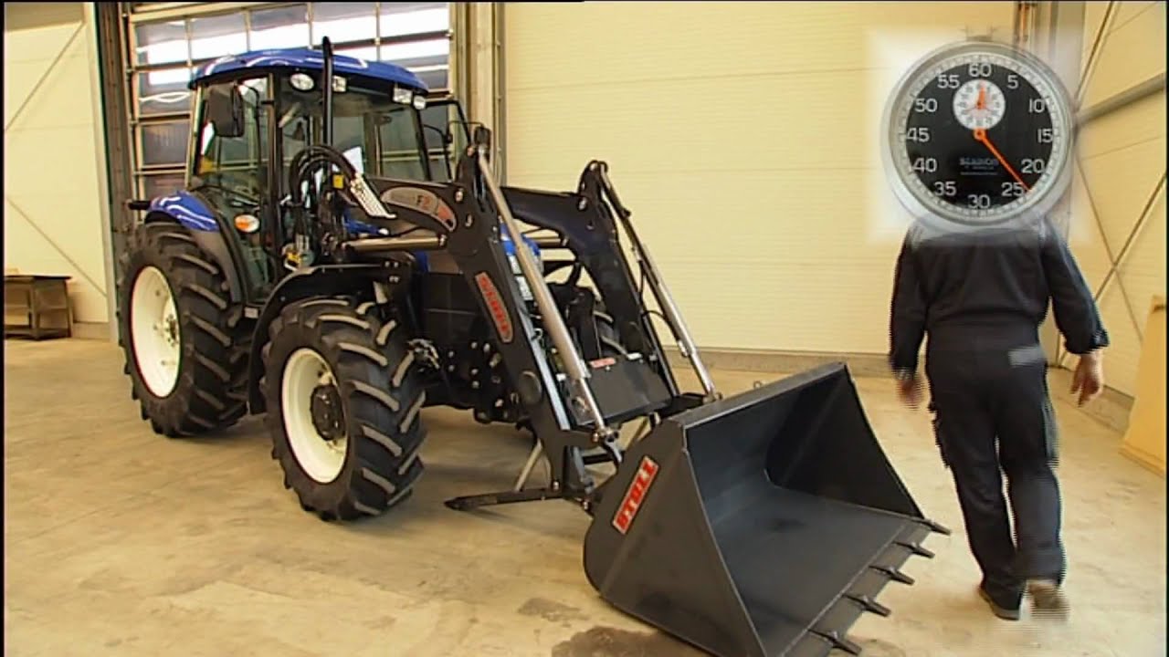 STOLL Front loader - FZ Profi Line - YouTube