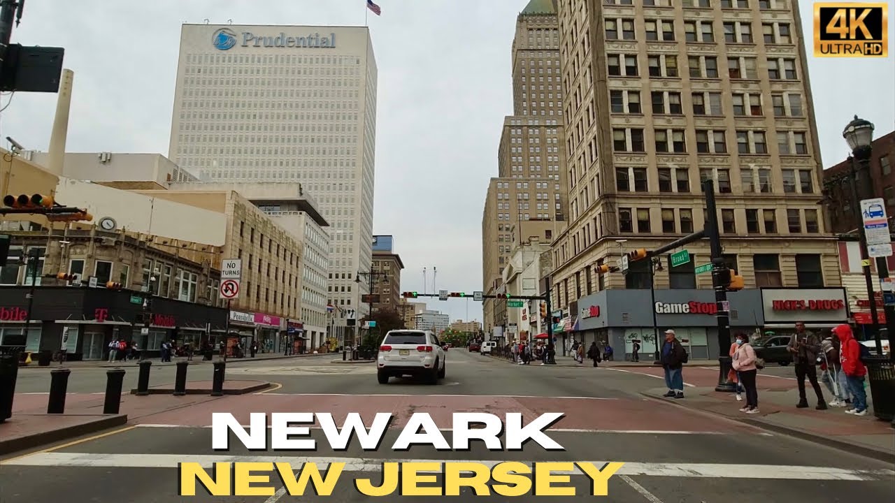 Driving Downtown Newark New Jersey 4K - YouTube