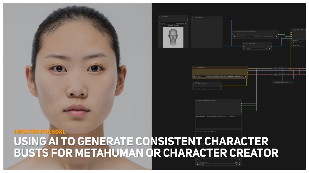 Using AI to generate consistent character bust for Metahuman or ...