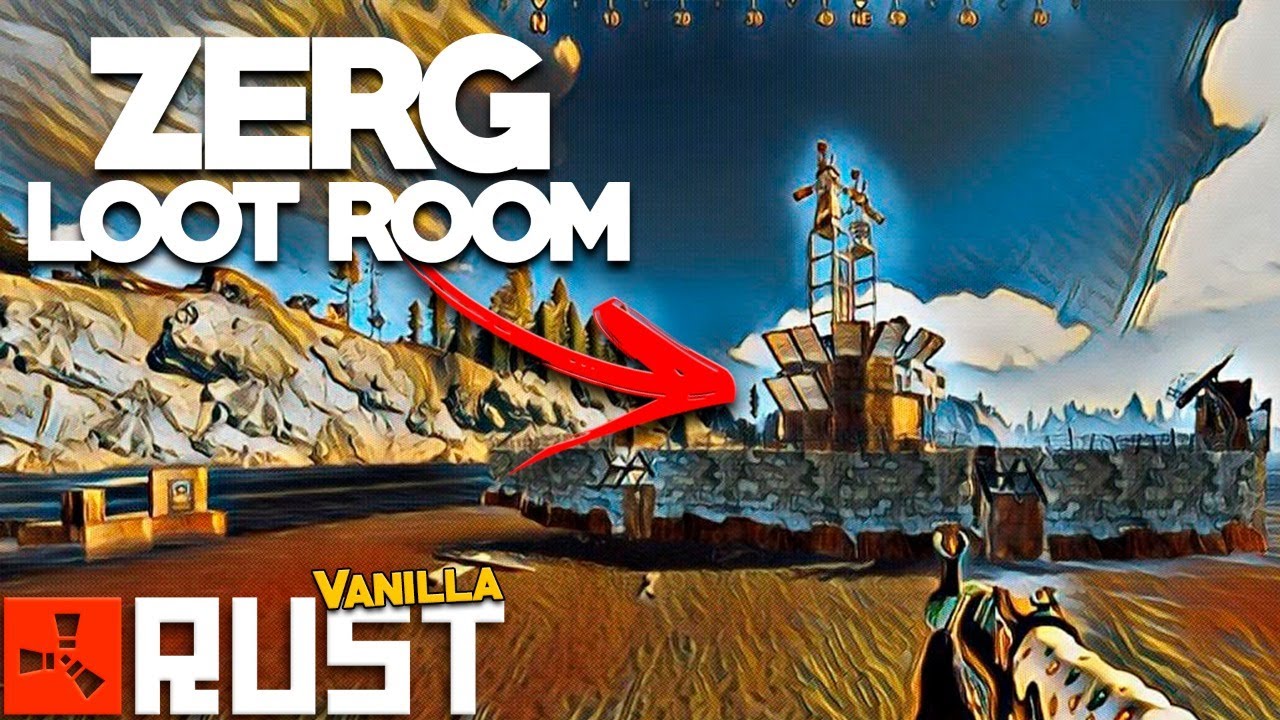 RUST VANILLA: O DECAY DO CLAN ZERG COM LOOT ROOM GIGANTE - YouTube