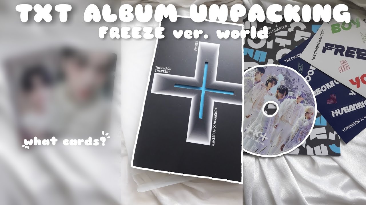 txt album unpacking💘:freeze(ver. world)||распаковка альбома txt freeze ...