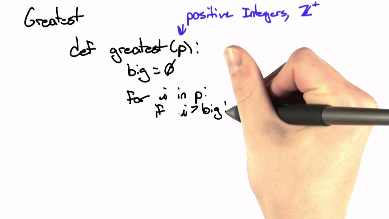 Greatest Solution - Intro to Computer Science - YouTube