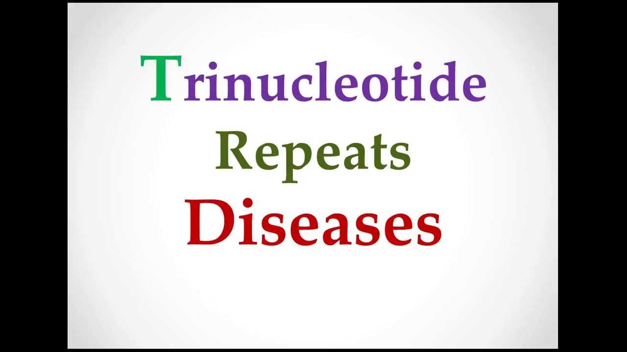 MRCPCH: Trinucleotide repeats diseases by MrcpchTeam - YouTube