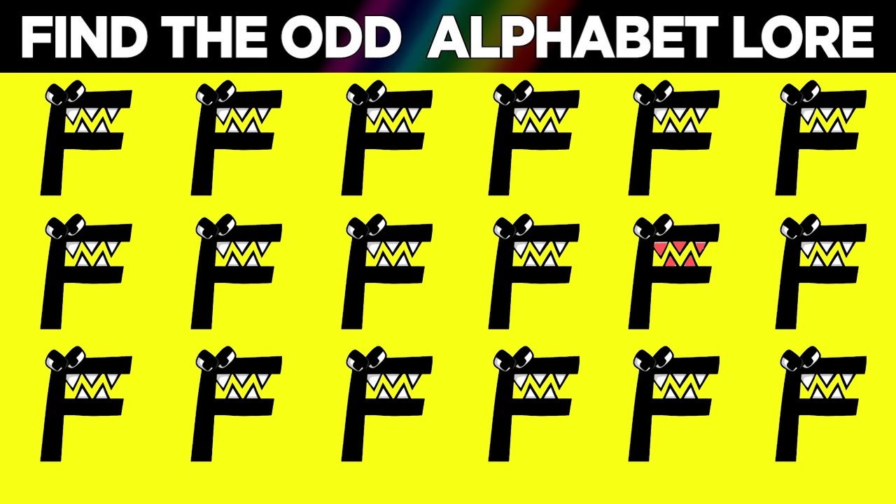 Spot the Odd Alphabet Lore #2 | Spot the difference Alphabet Lore Quiz ...