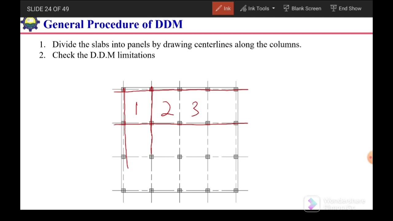 03-Direct design method (DDM) for two-way slab system-Procedure - YouTube