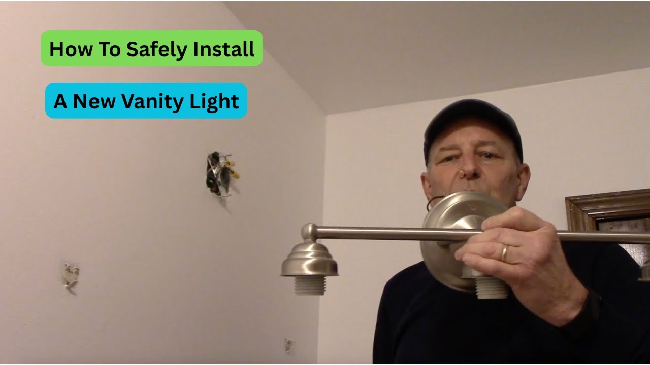 How To Install A Bathroom Light Fixture - YouTube