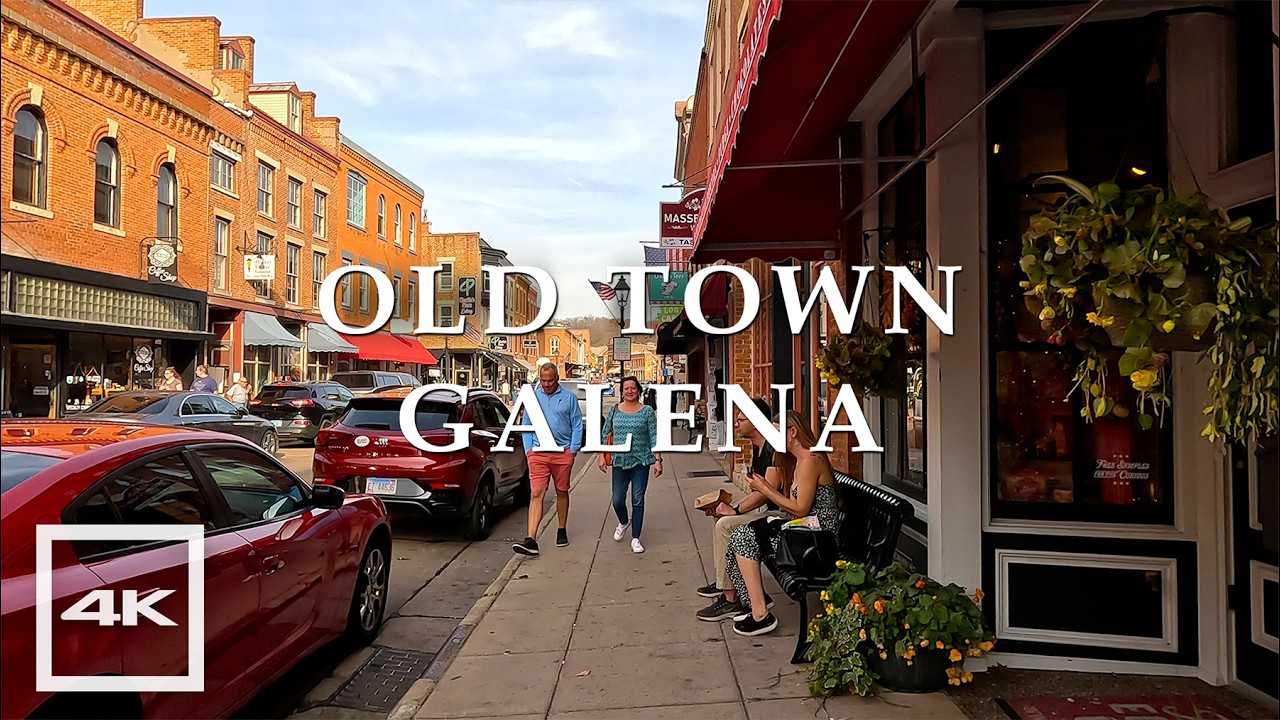 Cozy fall in an old American town 🍂 Galena Illinois | 4K HDR 60fps ...
