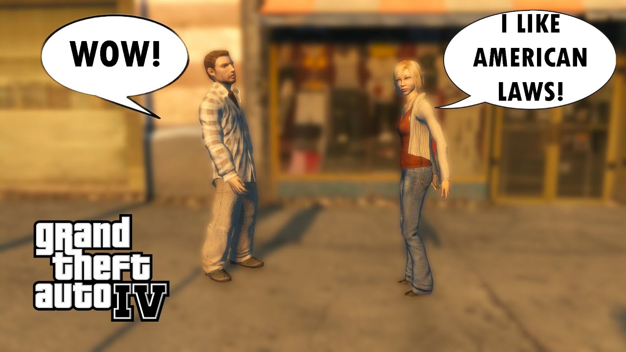 Funny NPC Conversations - French Girl & Manhattan Male | GTA IV - YouTube