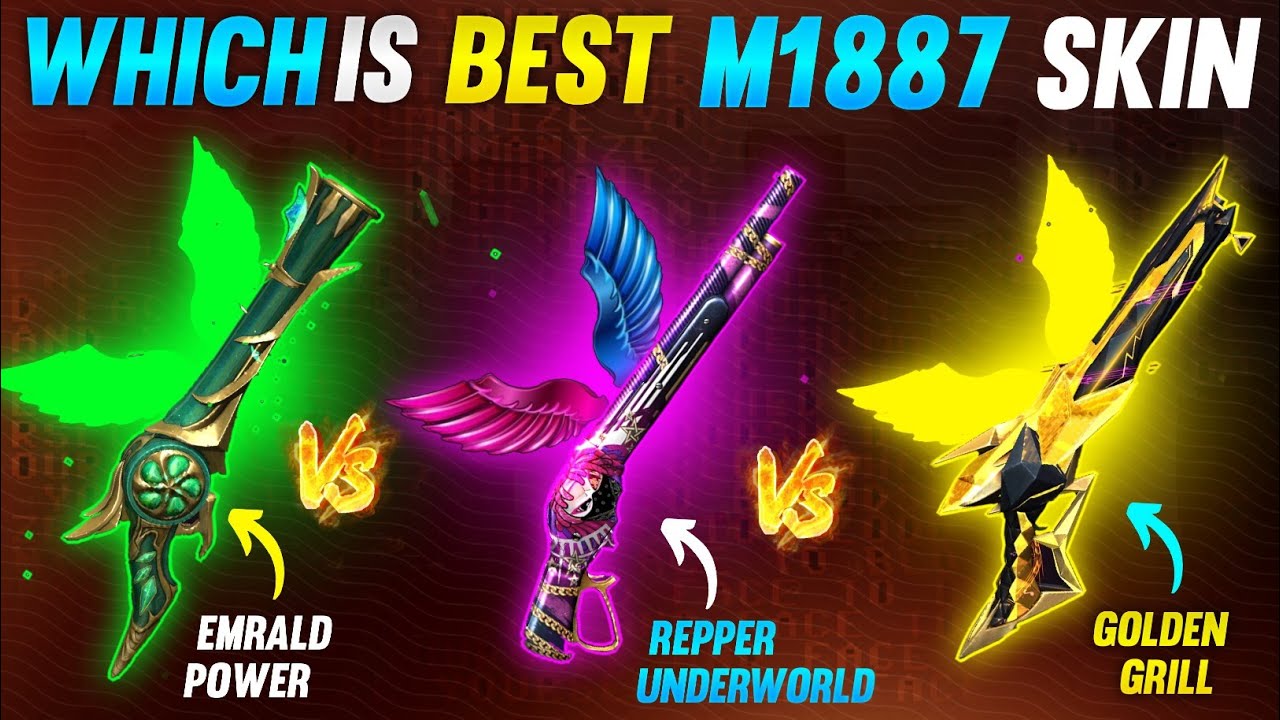 BEST M1887 SKIN IN FREE FIRE | M1887 BEST SKIN | M1887 NEW EVENT ...