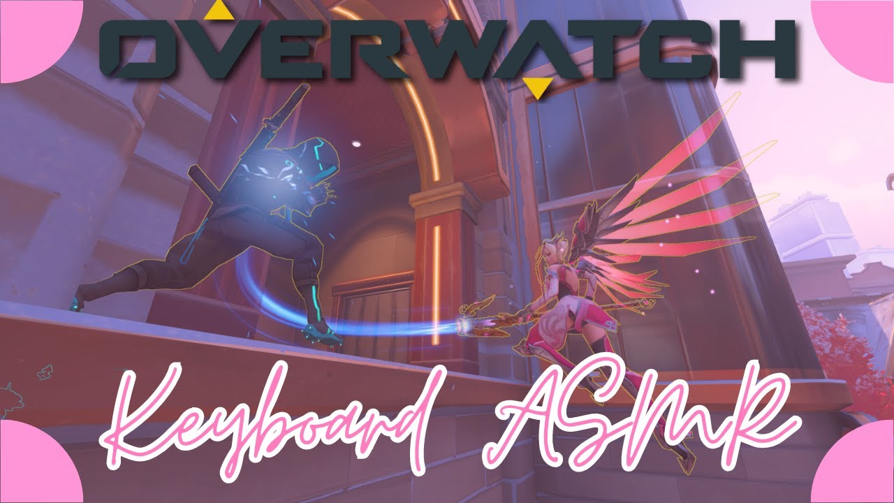 Clutch rez Overwatch Keyboard ASMR (Mercy Gameplay) + RAZER Blackwidow ...