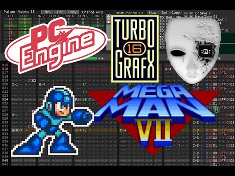 【SNES】Megaman 7 - Cloudman :: PC Engine/TurboGrafx-16 Cover【Deflemask】