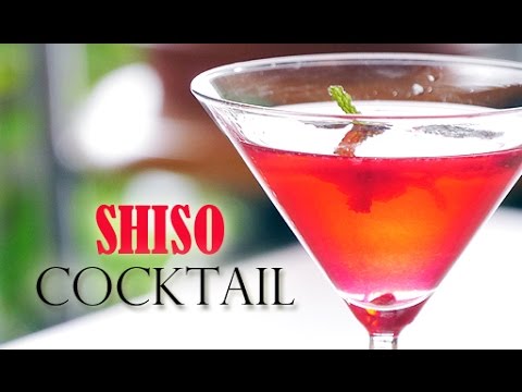 Sexy Shiso Cocktail (RECIPE) 夏の紫蘇カクテル - YouTube