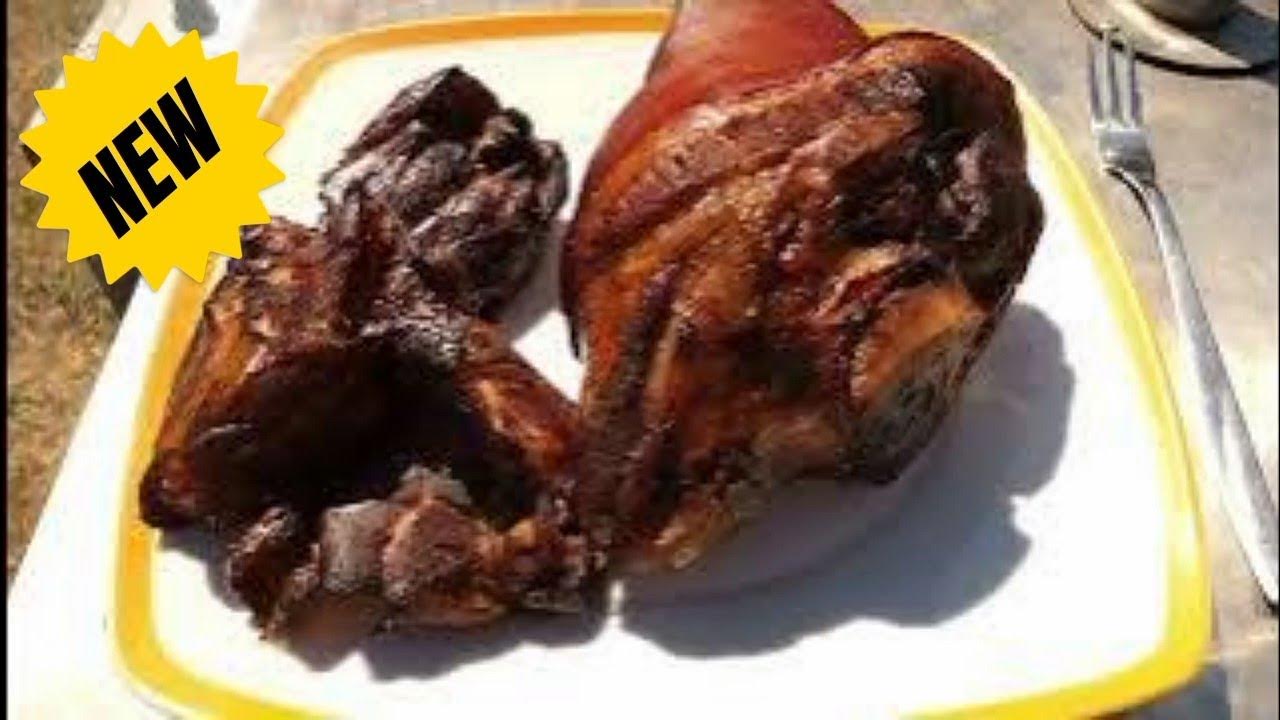 Heißgeräucherter Schweinebauch, Haxe, Heilbut. - YouTube