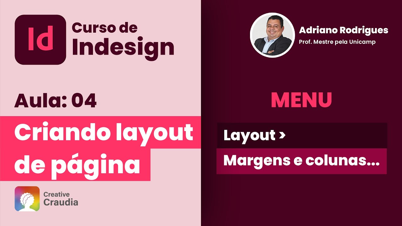Curso de Indesign CC: Aula 04 - Criando layout de página - YouTube