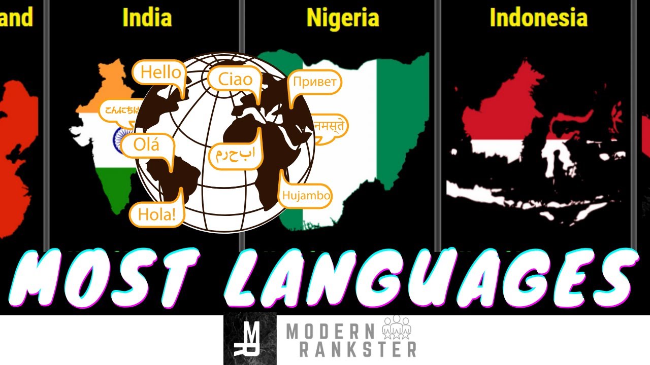 Top 50 Countries with the Most Languages (Country Language Comparison ...