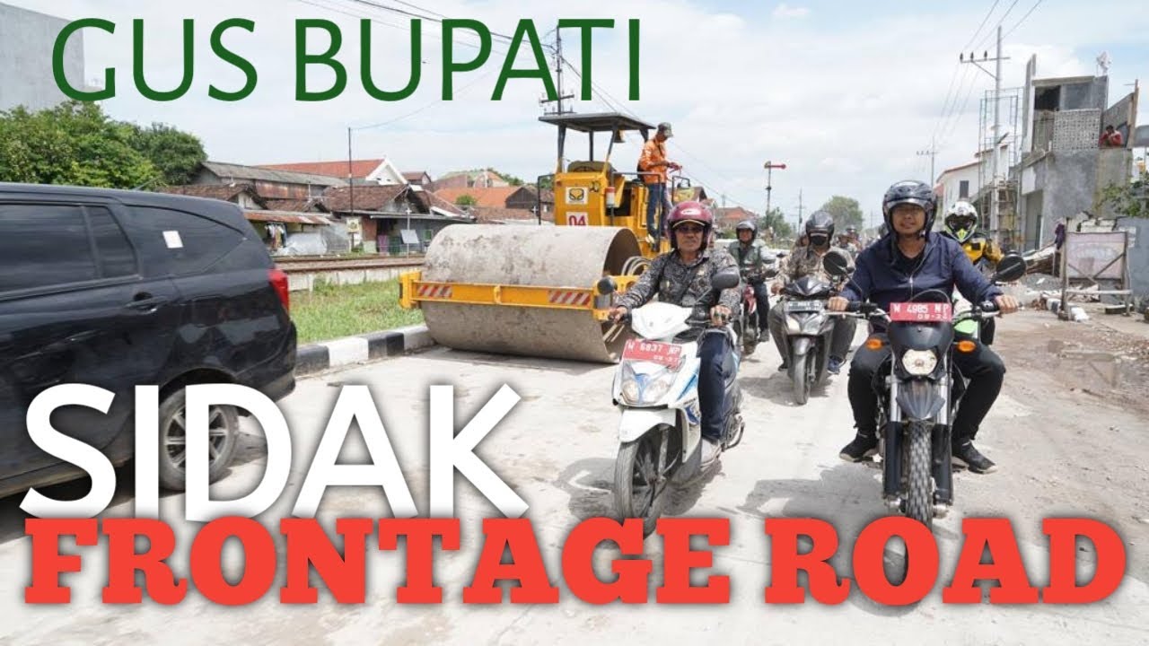 Bupati Sidoarjo "Mbois" Berkendara Motor Sidak Frontage Road - YouTube