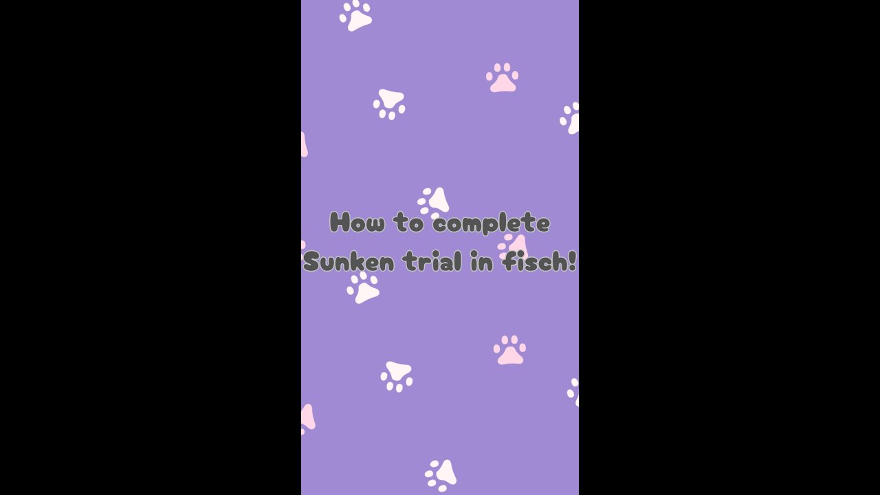 How to complete the Sunken Trial in Fisch. - YouTube
