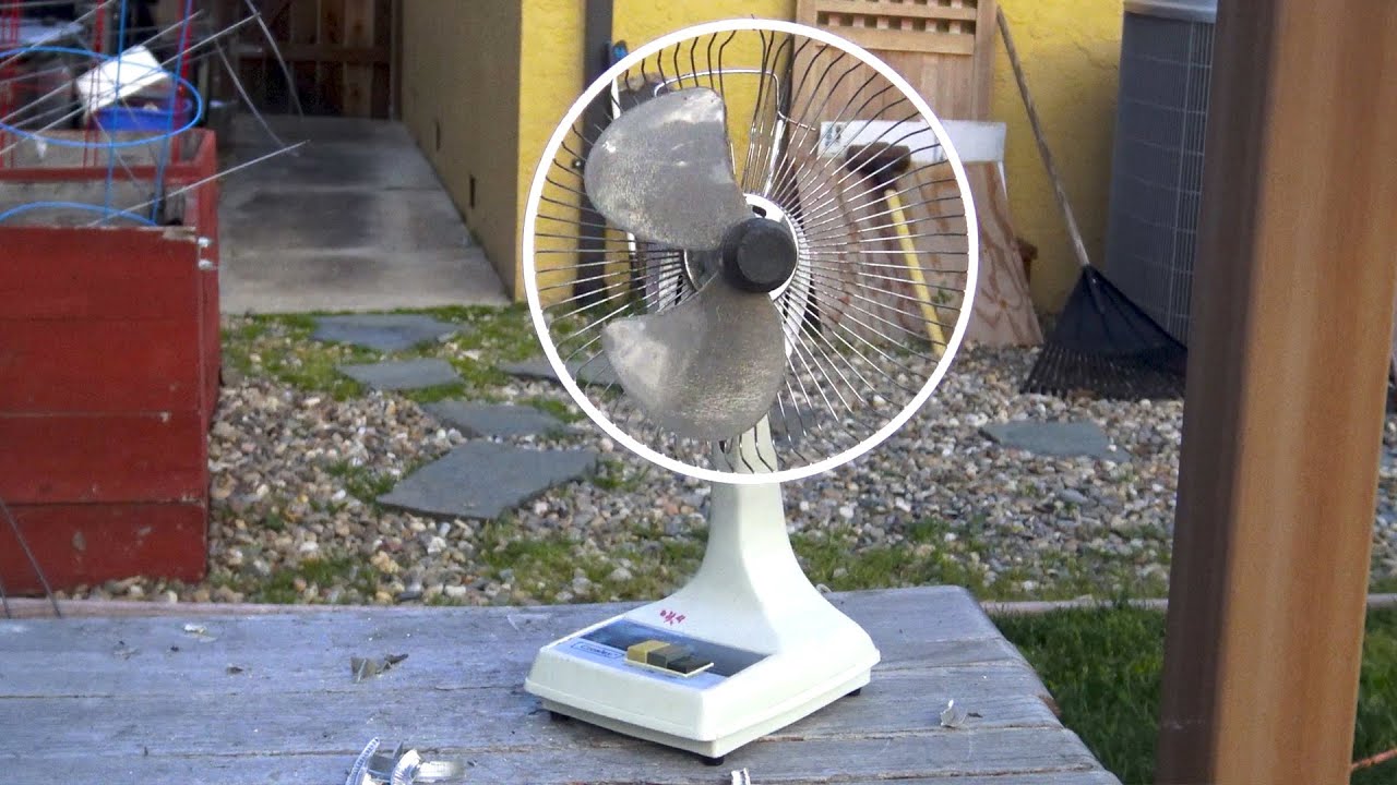 Vintage Crosley Desk Fan Destruction - YouTube