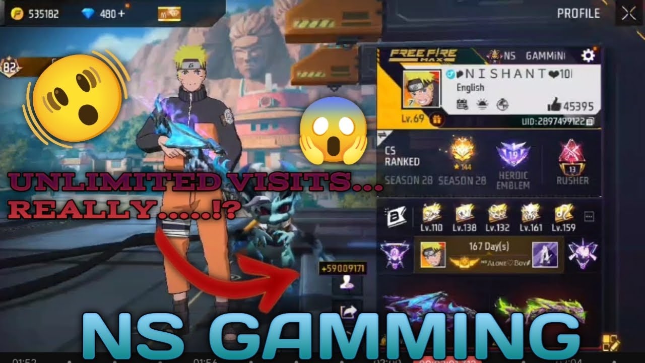 HOW TO GET UNLIMITED VISITS IN FREE FIRE IDS...!? || NISHANT - YouTube