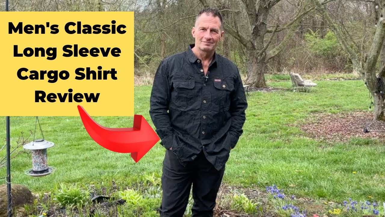 Men's Classic Long Sleeve Cargo Shirt Review - YouTube