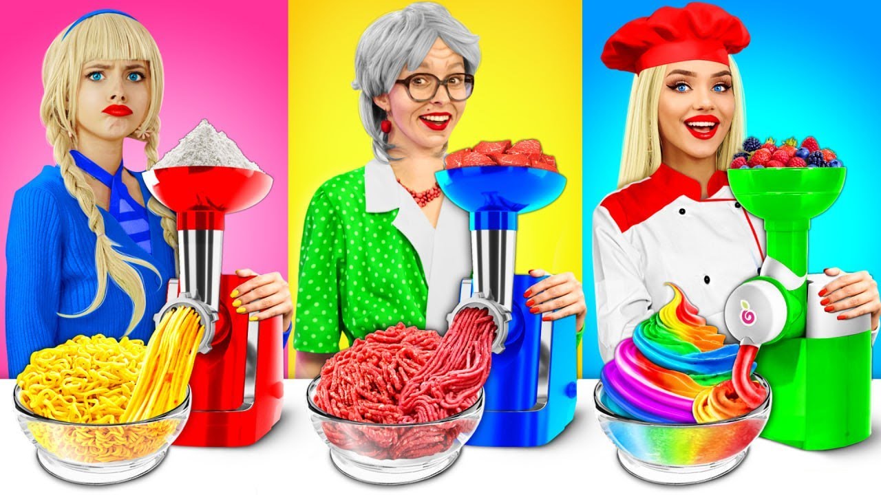 Me vs Grandma Cooking Challenge | Easy Hacks for Secret Kitchen War by ...