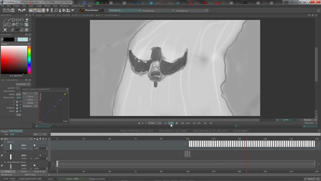 TVPaint Camera Tool: Time Profile - YouTube