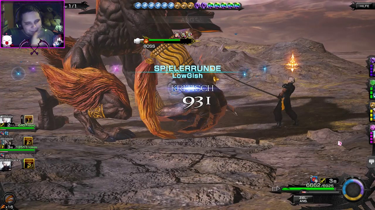 Mobius Final Fantasy Multiplayer Ifrit 1* [Facecam] - YouTube
