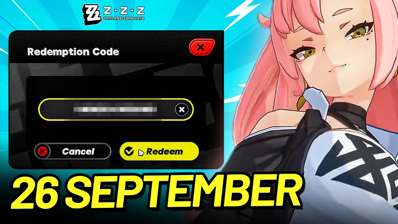 26 September New Redeem Code Zenless Zone Zero | How to Redeem Code ZZZ ...