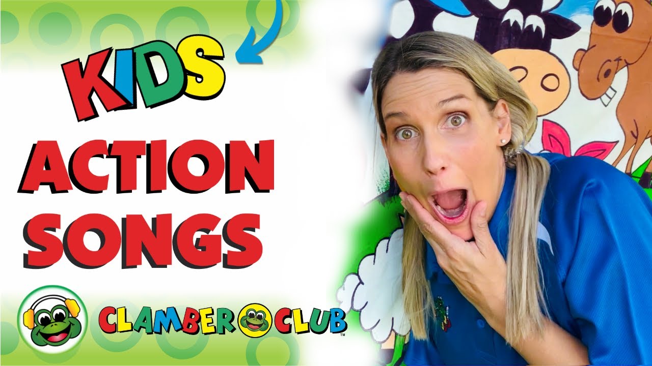 Kids Action Songs - Down at the Farmyard - Milk the cow & feed the ...