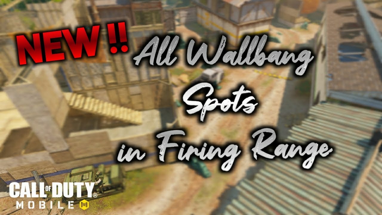 ( New!! ) 18 Wallbang Spots in Firing Range Map | Call of Duty Mobile ...