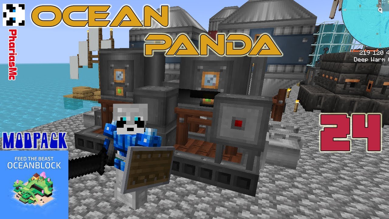 [FTB OCEAN BLOCK] OCEAN PANDA - EP 24 - Fermentador y Refineria - YouTube