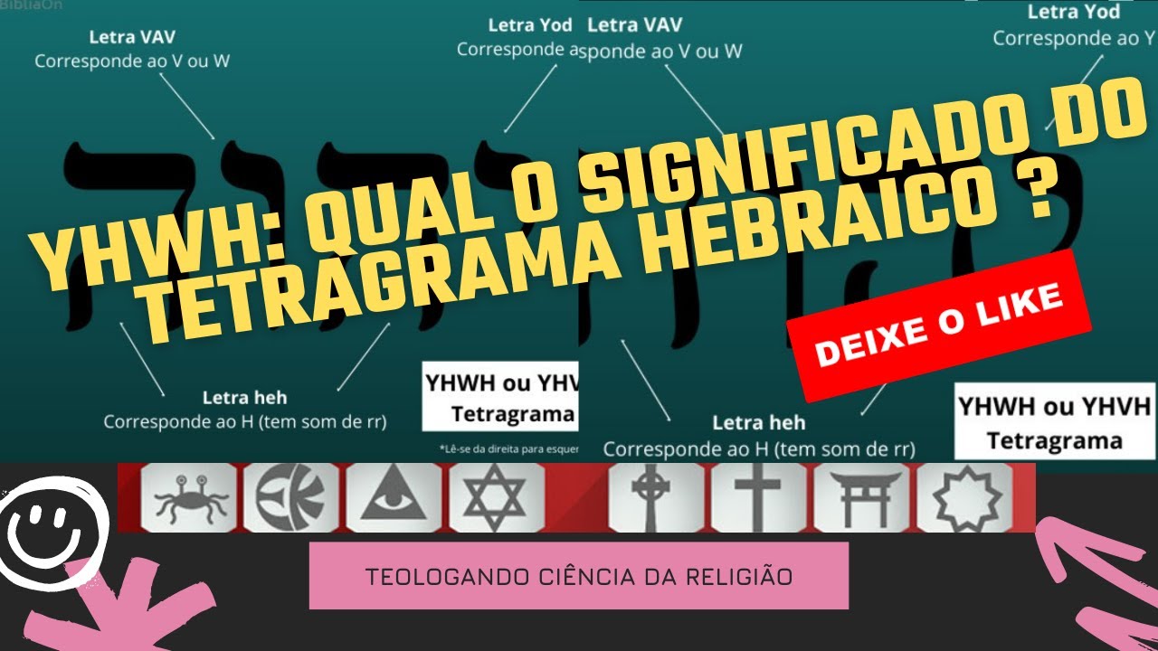 YHWH: Qual o significado do tetragrama hebraico? - YouTube