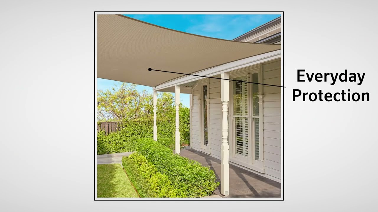 Coolaroo Everyday Shade Sails - YouTube