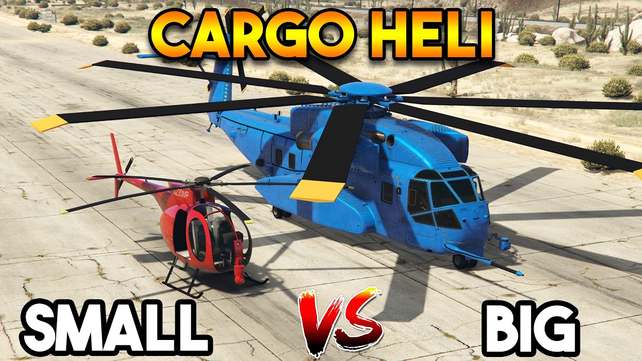 GTA 5 ONLINE : SMALL CARGO HELI VS BIG CARGO HELI (WHICH IS BEST ...