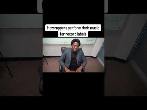 How rappers perform their music for record labels - YouTube
